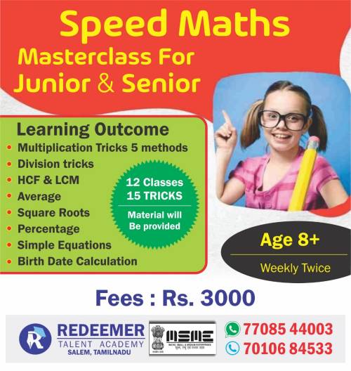 Summer Special Speed Maths Kids Contests