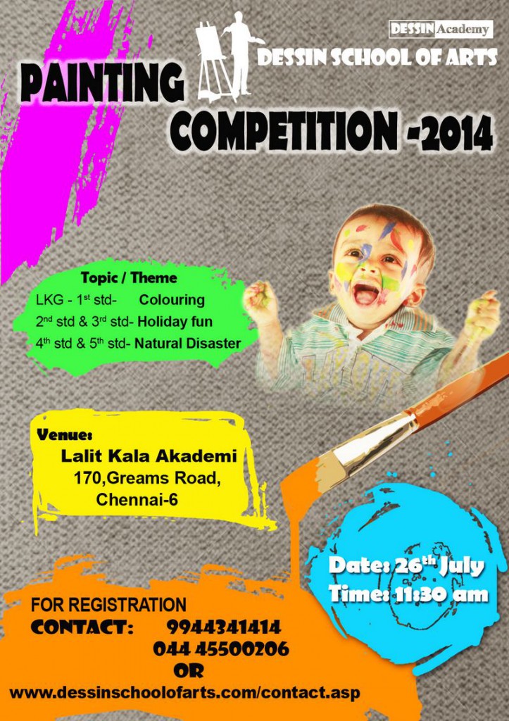 Dessin School of Arts Painting Competition at Lalit Kala Academy on ...