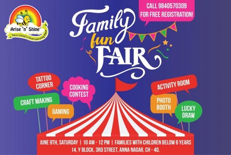 Family Fun Fair at Anna Nagar on June 9, 2018 – Kids Contests