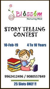 Story Telling Contest by Blossom on Feb 10, 2019 – Kids Contests