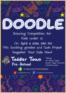 Drawing Competition at Toddler Town Preschool, Coimbatore – Kids Contests