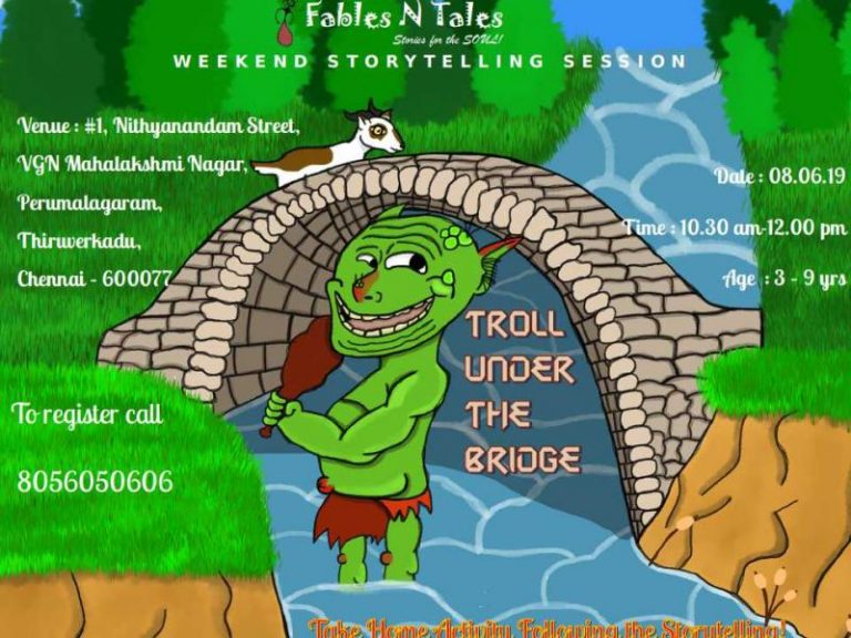 TROLL UNDER THE BRIDGE on 08.06.19 Story Telling – Kids Contests