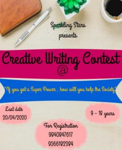 Creative Writing Contest by Sparkling Stars – Kids Contests
