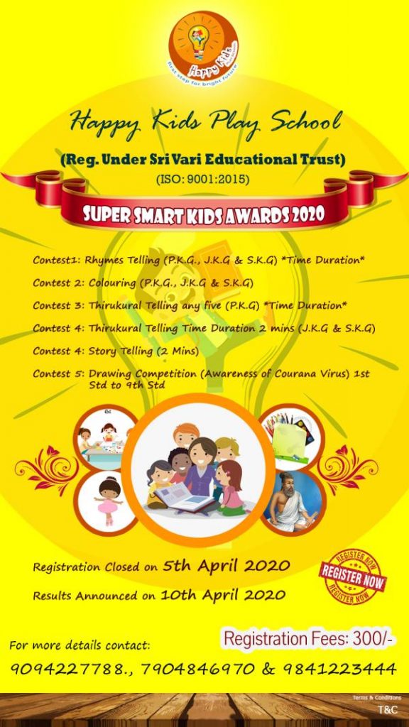 Happy Kids Play School – Super Smart Kids Awards 2020 – ONLINE – Kids ...