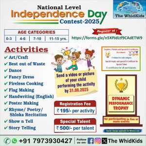 The WhidKids National Level Independence Day Contest-2025 – Kids Contests