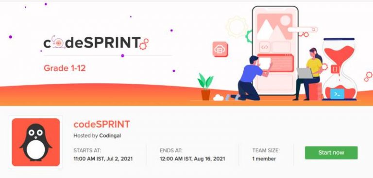 codeSPRINT| An Online Coding Competition for School Students – Kids ...