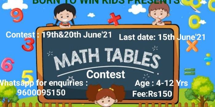 Maths Contest – Kids Contests
