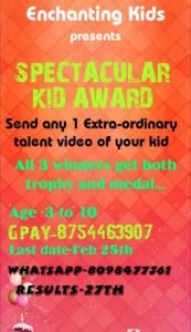 Enchanting Kids Spectacular Kids Contest Feb 2021 – Kids Contests